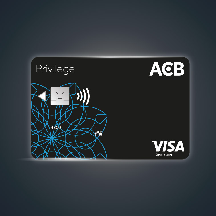 Mở thẻ tín dụng ACB PRIVILEGE VISA SIGNATURE, nhận quà 1 triệu đồng