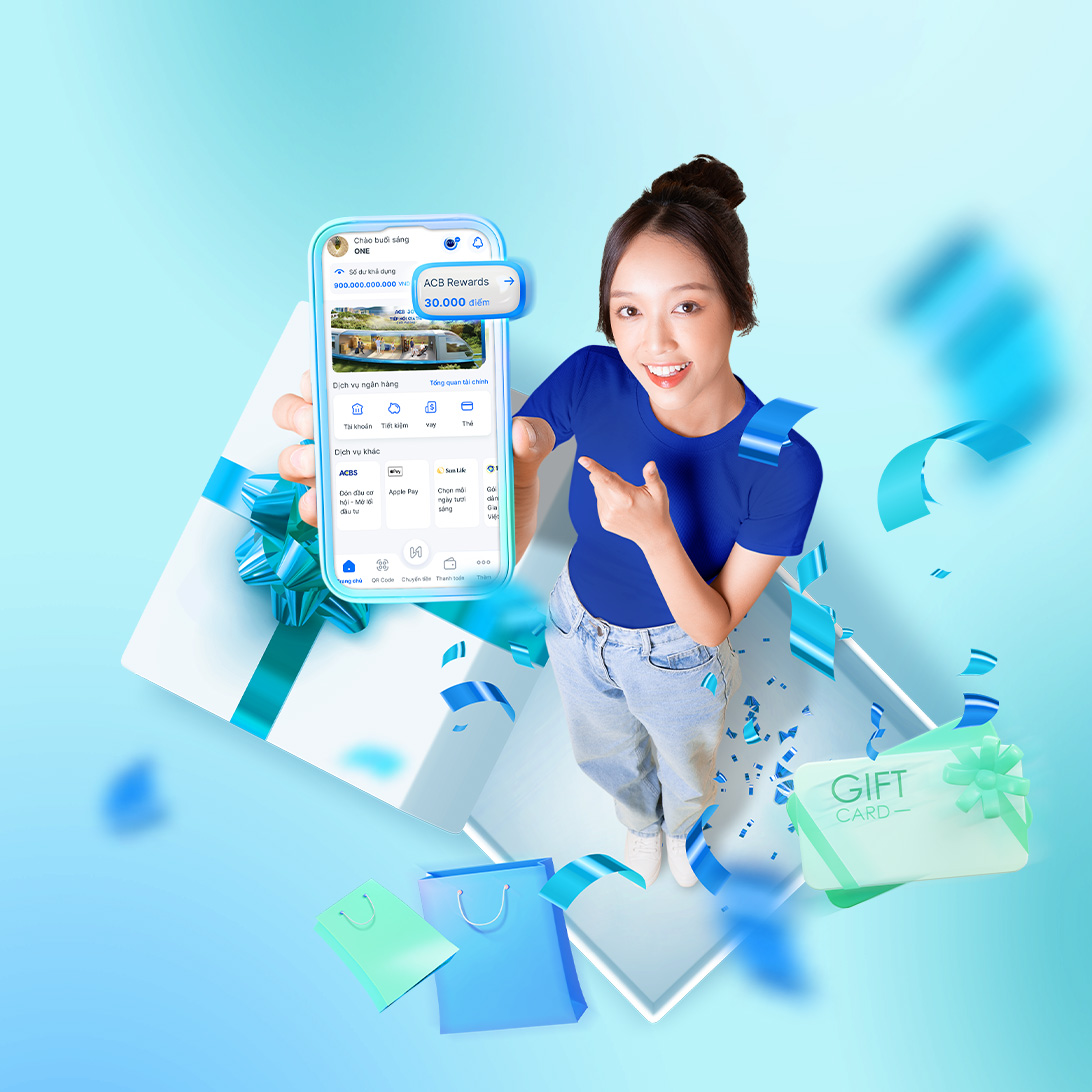 Tích điểm đổi quà cùng ACB Rewards